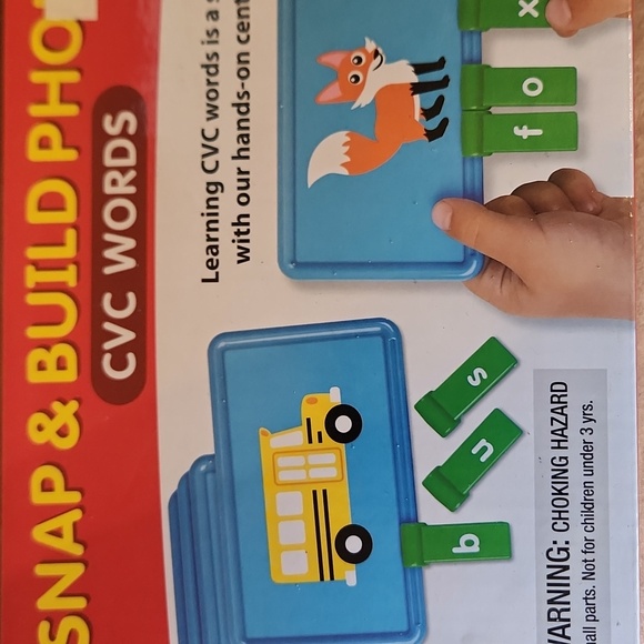 lakeshore | Toys | Lakeshore Snap Build Phonics Cycle Words Grades K2 Education | Poshmark